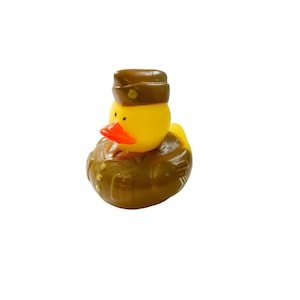Military Uniform Themed Yellow Rubber Duck Ducks - Blue White Tan ...