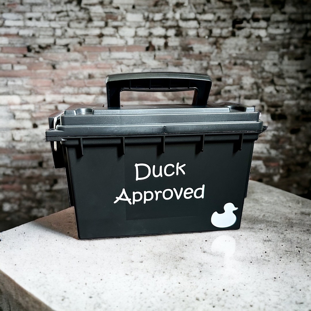 Personalized Custom Plastic Rubber Duck Ducking Box Duck Storage Bin ...