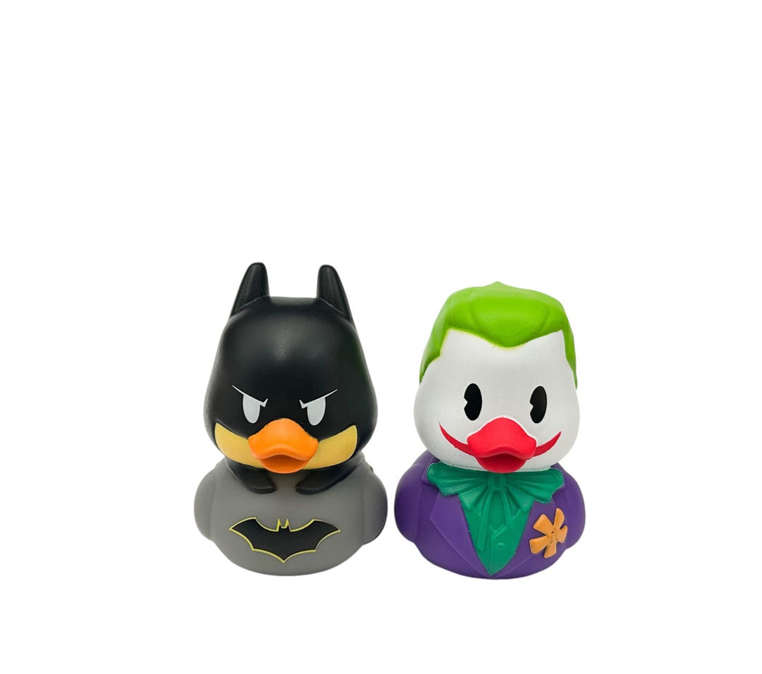 Comic Movie Character Themed Yellow Rubber Duck Ducks Villain Bat ...
