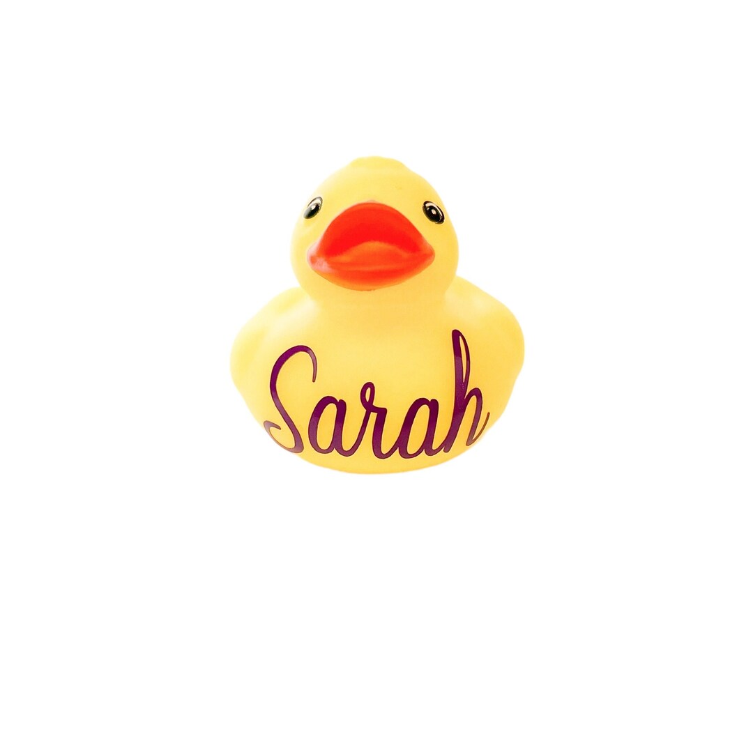 Personalized Name Yellow Themed Rubber Duck Ducks Custom Color ...