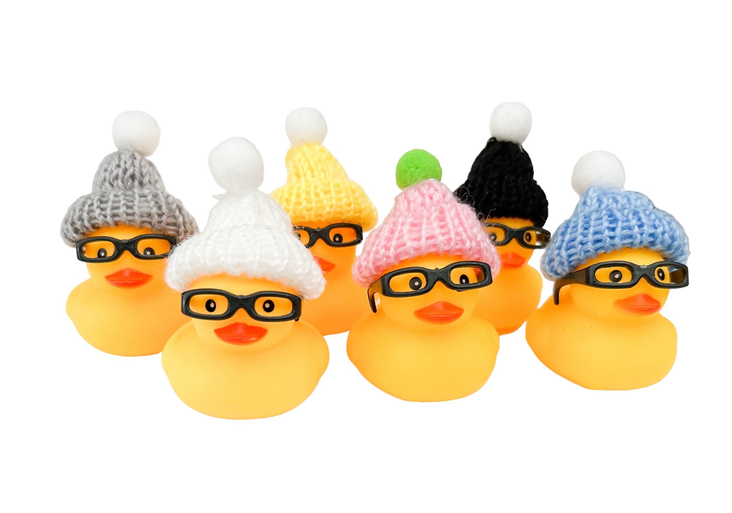 Yellow Beanie Hat Glasses Rubber Duck Ducks - Nerd Smarty so Cute ...