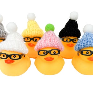 Yellow Beanie Hat Glasses Rubber Duck Ducks - Nerd Smarty so Cute ...