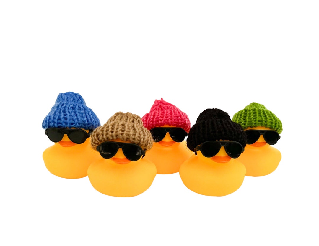 Yellow Beanie Hat Sunglasses Rubber Duck Ducks So Cute Glasses