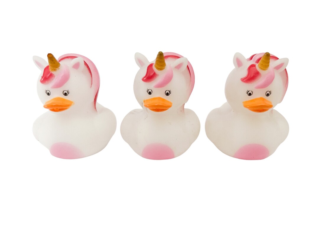 Pink Unicorn Themed Small Rubber Duck Ducks Pretty Animal Individual or ...