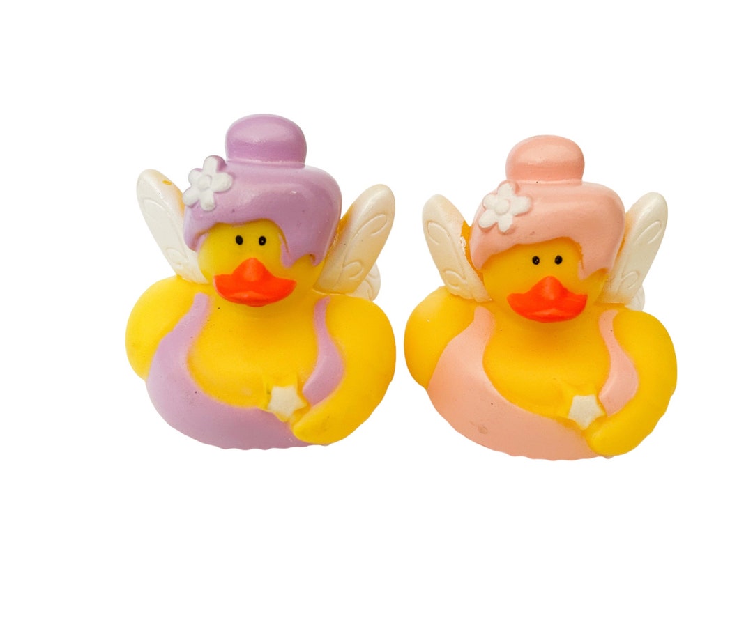 Fairy Themed Yellow Rubber Duck Ducks - Lavender Pink Princess ...