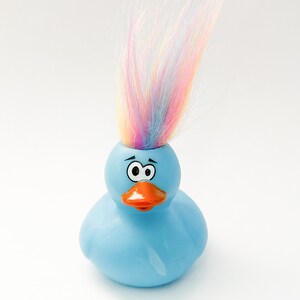Crazy Hair Rubber Duck – Silly Multicolored Ducks - Pink Yellow Blue - Etsy
