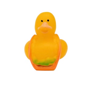 Yellow Food Themed Rubber Duck Ducks Hamburger Taco Hot Dog Fries ...