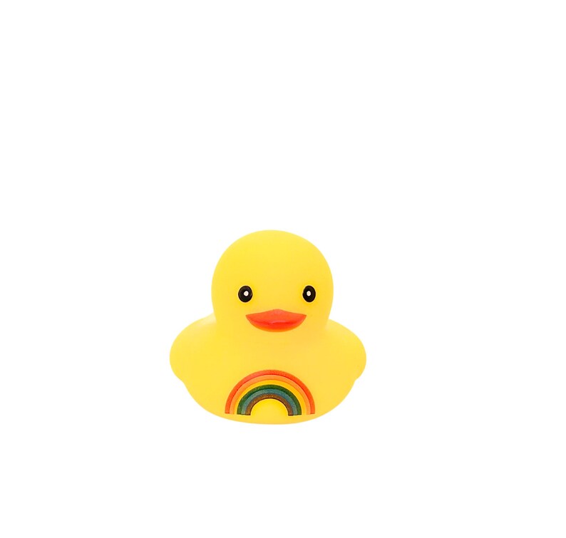 Pride Rainbow Themed Yellow Rubber Duck Ducks - Multicolored ...