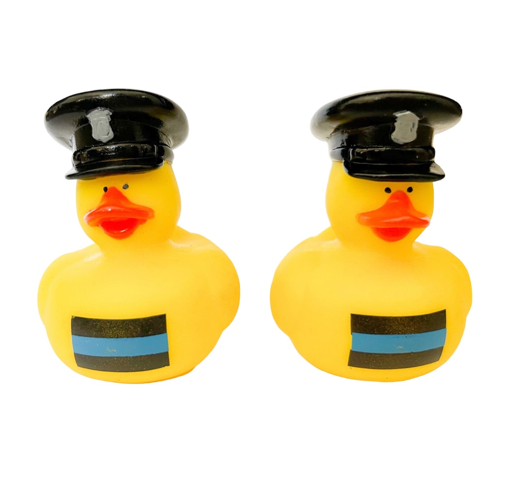 Police Officer Themed Yellow Rubber Duck Ducks Thin Blue Line ...