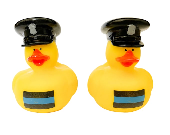 Police Officer Themed Yellow Rubber Duck Ducks - Thin Blue Line ...