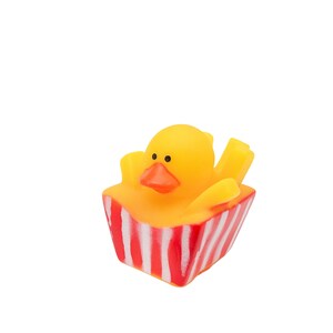 Yellow Food Themed Rubber Duck Ducks - Hamburger Taco Hot Dog Fries ...