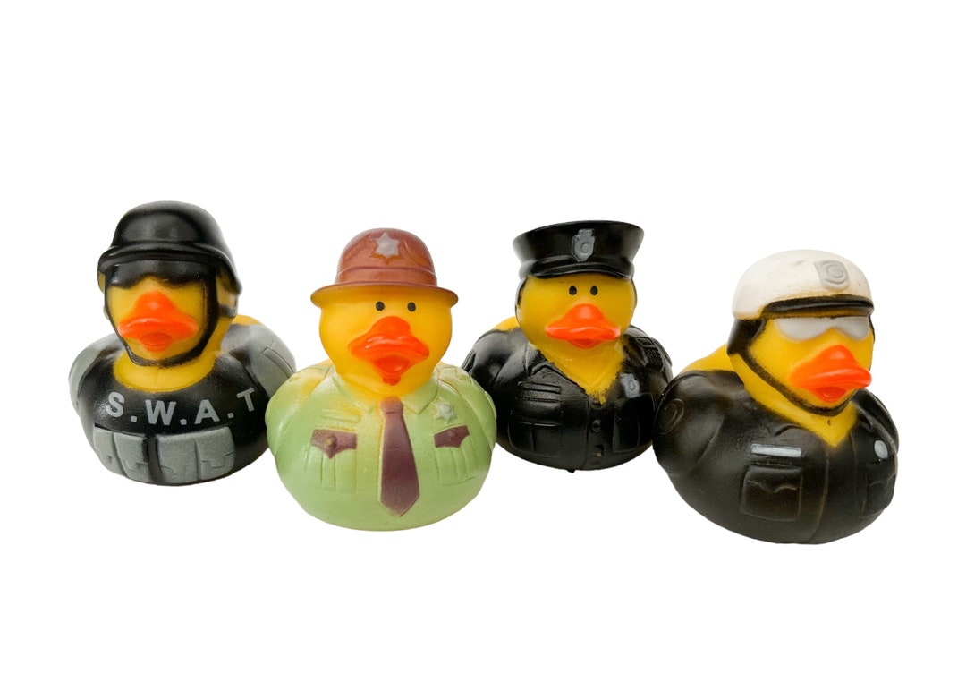 Police Officer Law Enforcement Themed Yellow Rubber Duck Ducks - Swat ...
