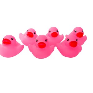 Bright Multicolored Mini Eyelash Rubber Duck Ducks - Purple Pink Blue ...
