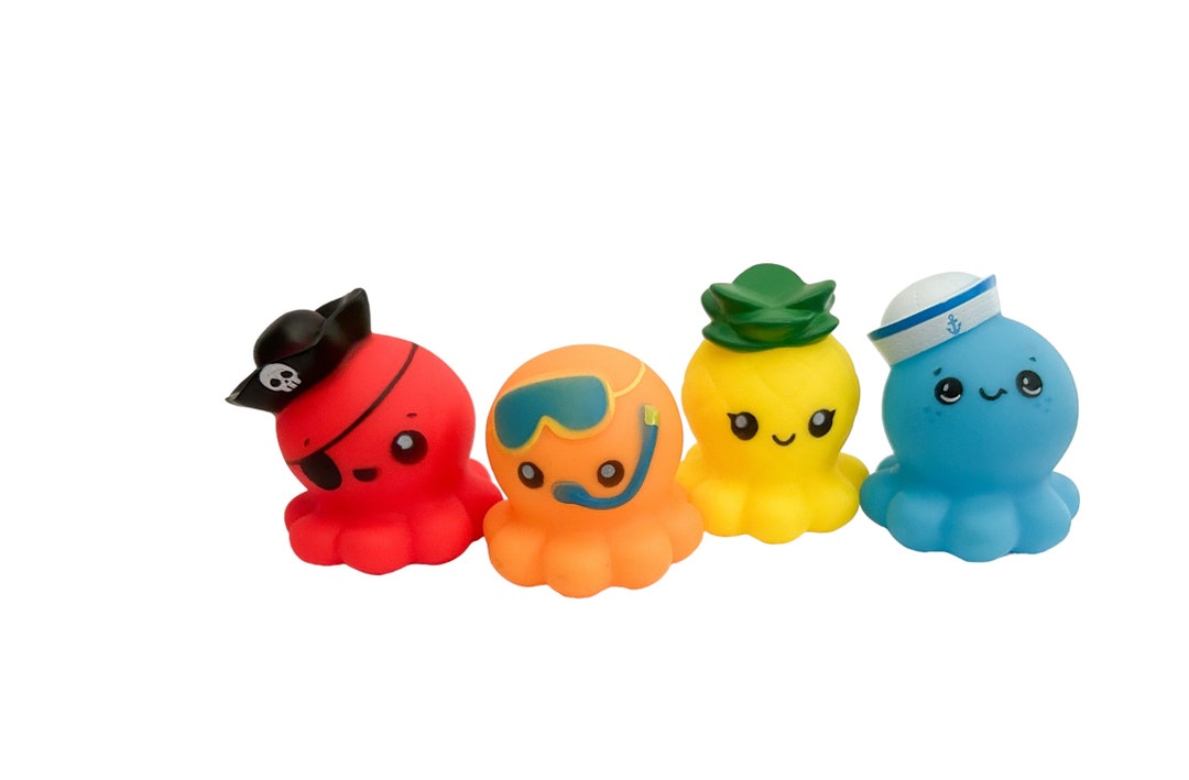 Colorful Octopus Themed Rubber Duck Ducks Pineapple Sailor Pirate ...