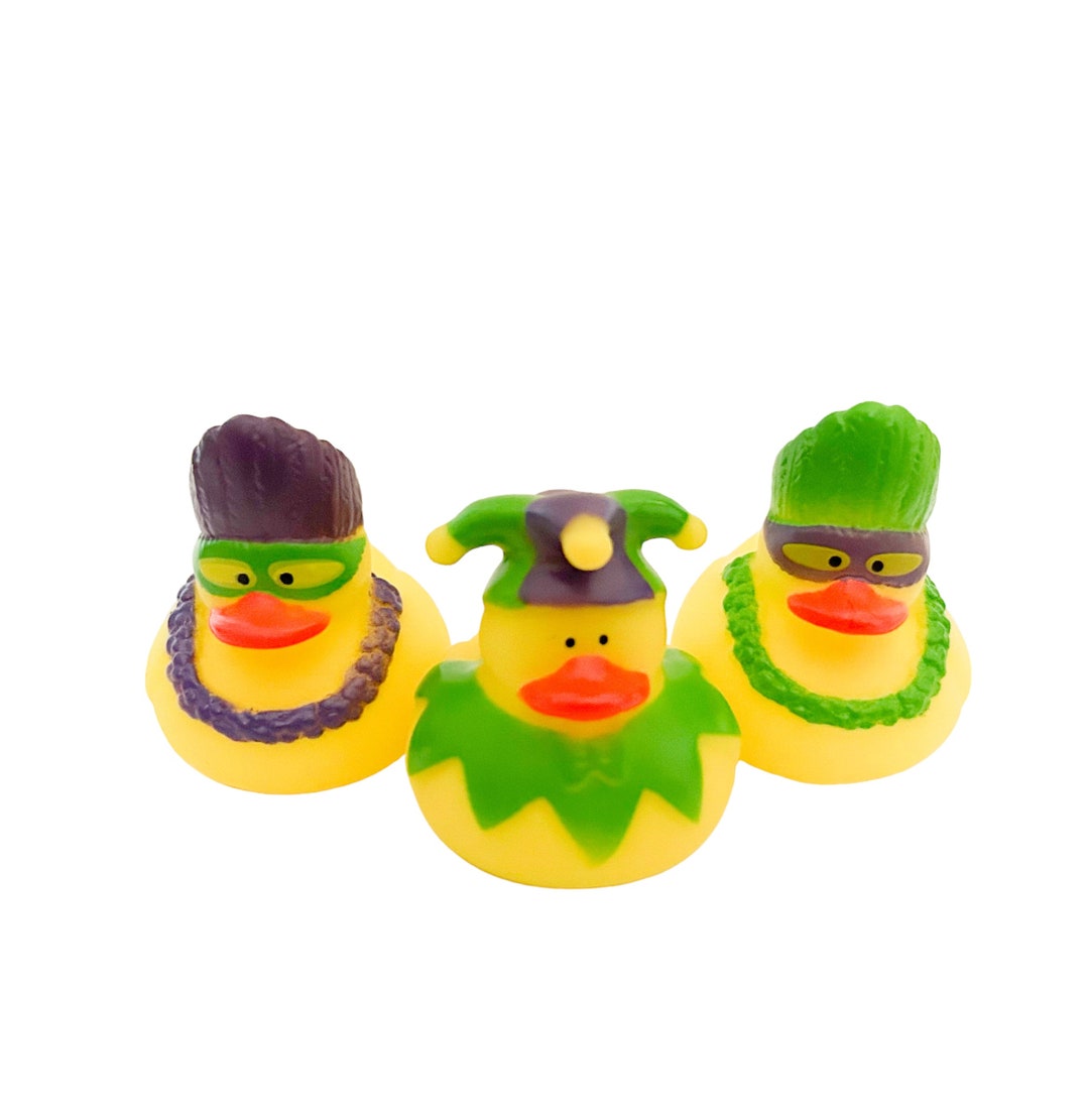 Mardi Gras Costume Dress up Themed Yellow Rubber Duck Ducks Purple ...