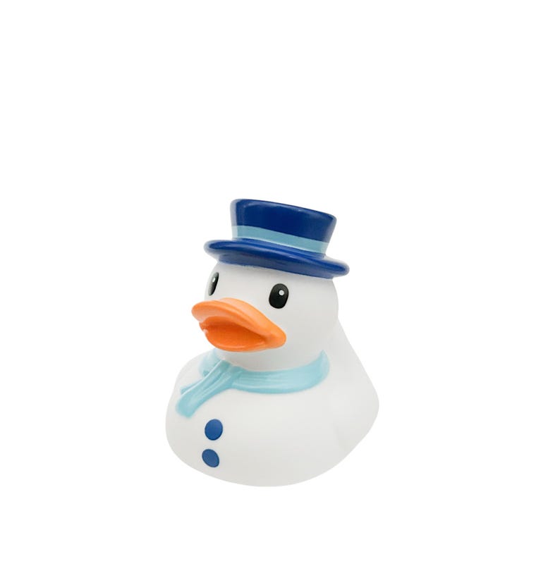 Christmas Winter Holiday Snowman Themed Yellow Rubber Duck Hat Ducks ...