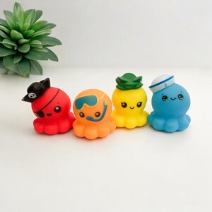Colorful Octopus Themed Rubber Duck Ducks Pineapple Sailor Pirate ...