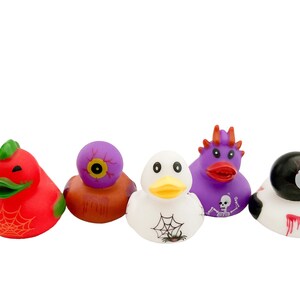 Creepy Scary Halloween Costume Themed Yellow Rubber Duck Ducks Trick or ...