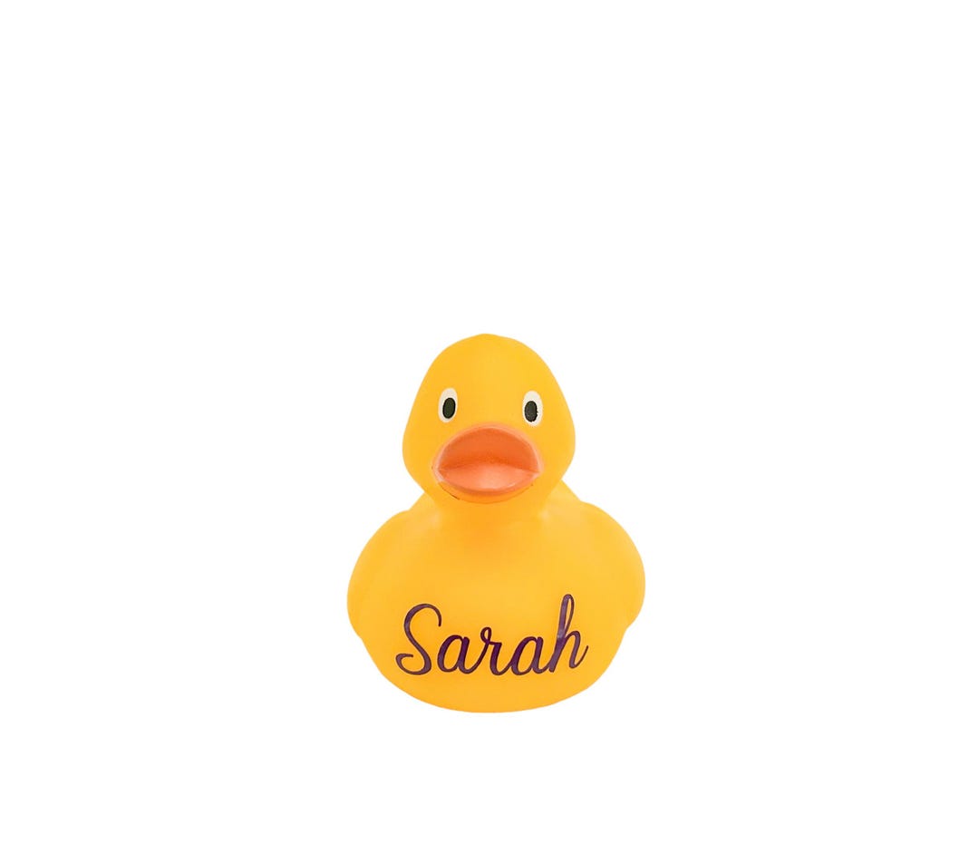 Personalized Name Yellow Themed Rubber Duck Ducks - Custom Color ...