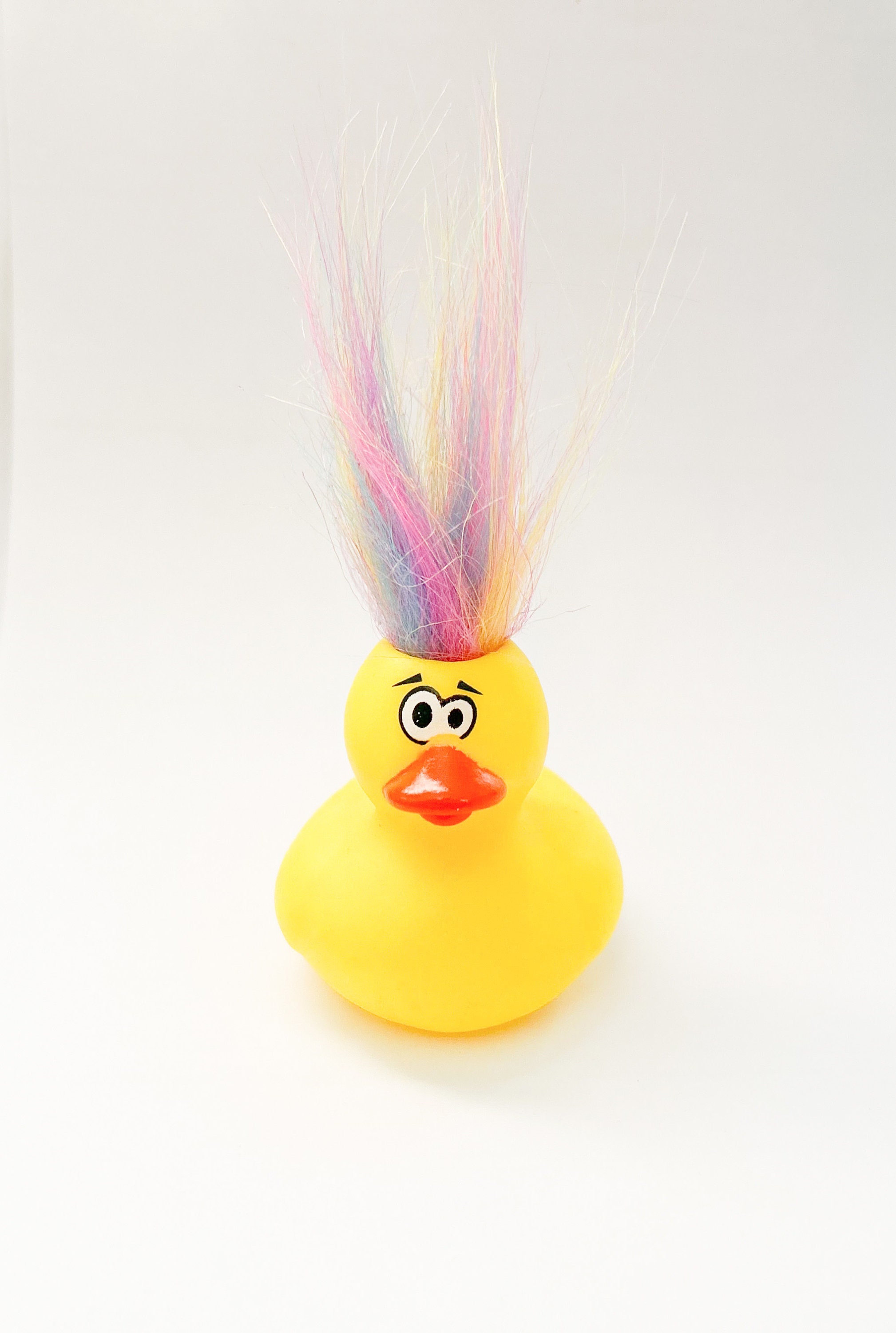 Crazy Hair Rubber Duck – Silly Multicolored Ducks - Pink Yellow Blue - Etsy