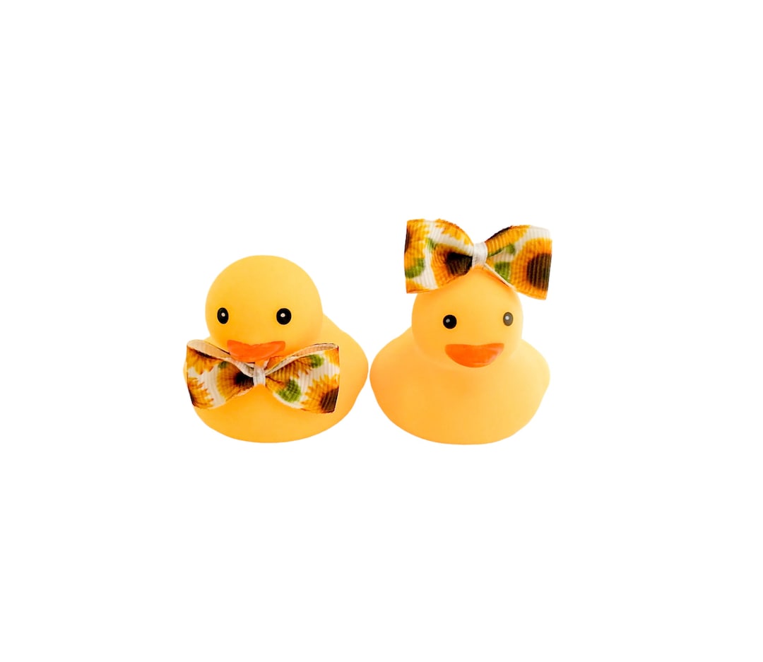 Sunny Sunflower Themed Yellow Flower Rubber Duck Ducks - Shades of ...