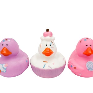 Sweet Treats Treat Food Themed Rubber Duck Ducks - Pink Purple White ...