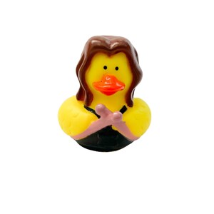 Rock Star Rocker Band Themed Yellow Rubber Duck Ducks - Black White Red ...