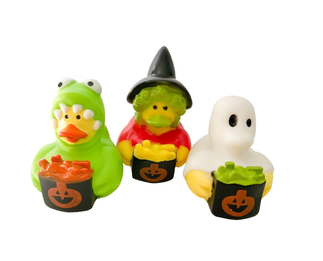 Halloween Costume Dress up Themed Yellow Rubber Duck Ducks Trick or ...