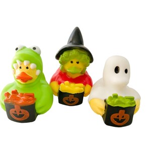 Halloween Costume Dress up Themed Yellow Rubber Duck Ducks Trick or ...