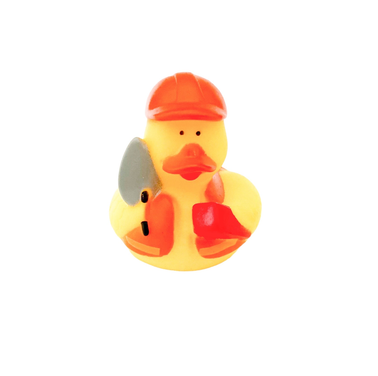 Construction Themed Yellow Rubber Duck Ducks - Hard Hat Orange ...