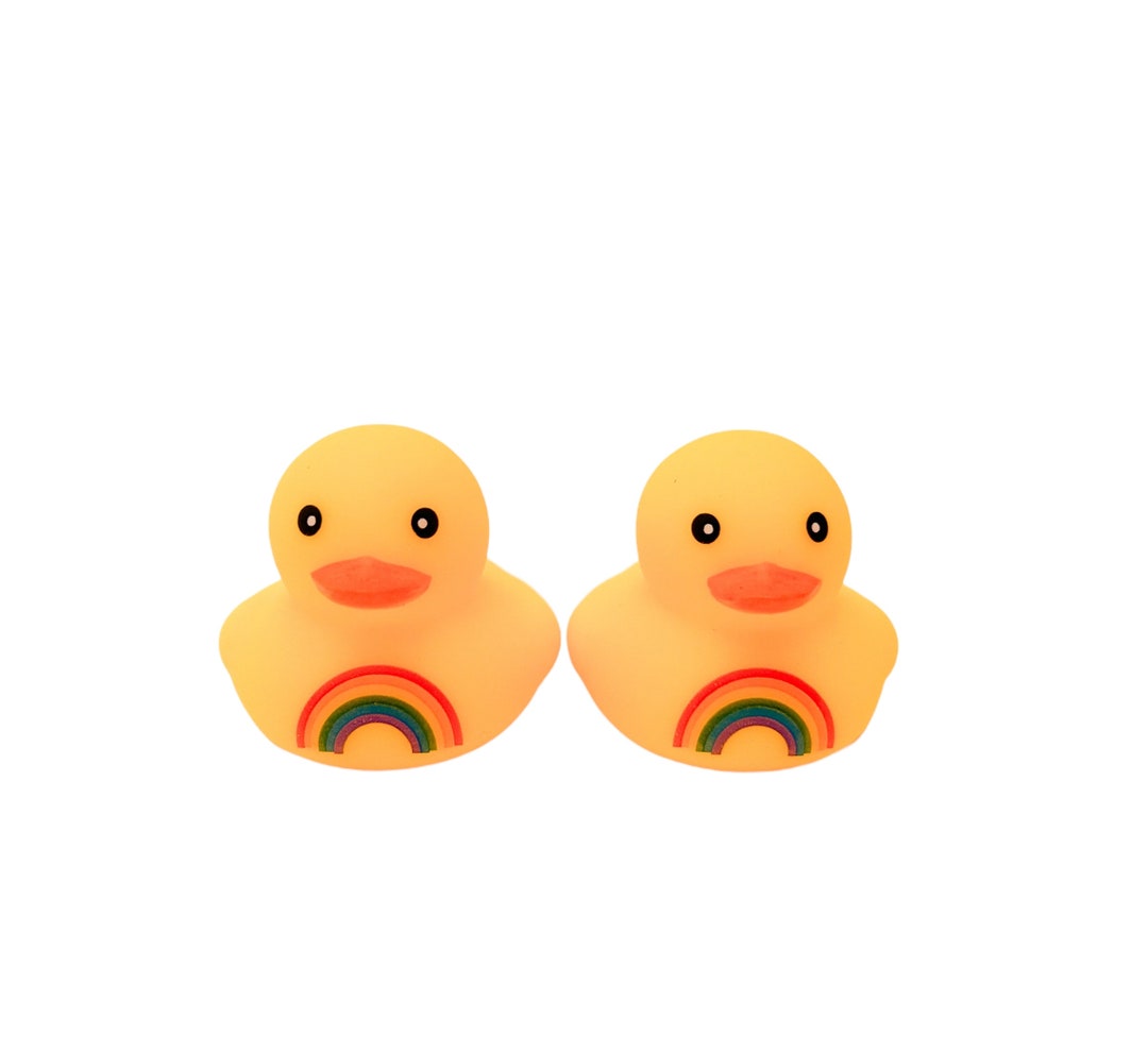Pride Rainbow Themed Yellow Rubber Duck Ducks - Multicolored ...