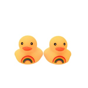 Pride Rainbow Themed Yellow Rubber Duck Ducks - Multicolored ...