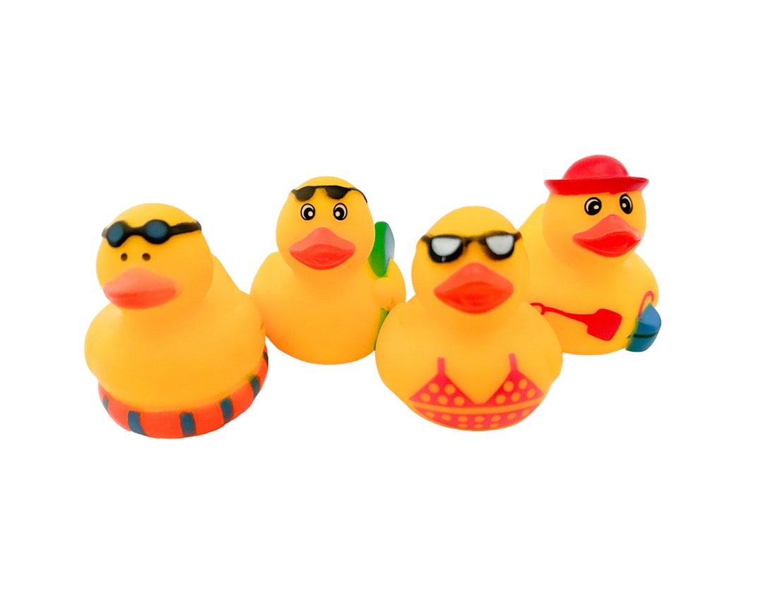 Beach Party Themed Yellow Rubber Duck Ducks Swimming Pool Individual or ...