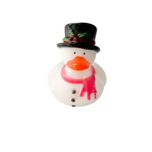 Christmas Winter Holiday Themed Yellow Rubber Duck Ducks - Santa Claus ...