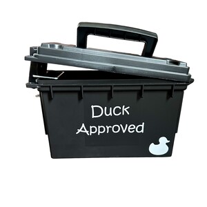 Personalized Custom Plastic Rubber Duck Ducking Box Duck Storage Bin ...
