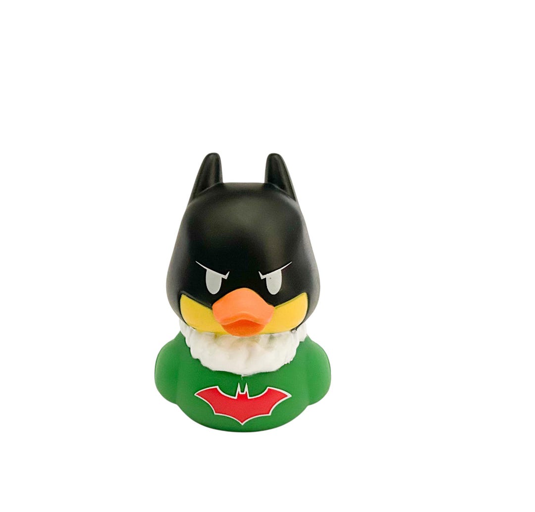Christmas Winter Character Bat Comic Themed Yellow Rubber Duck Ducks ...