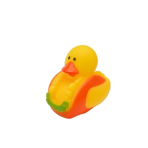 Yellow Food Themed Rubber Duck Ducks - Hamburger Taco Hot Dog Fries ...