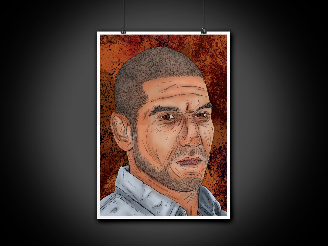 Shane Walsh Color Portrait Art Illustration Print - Etsy