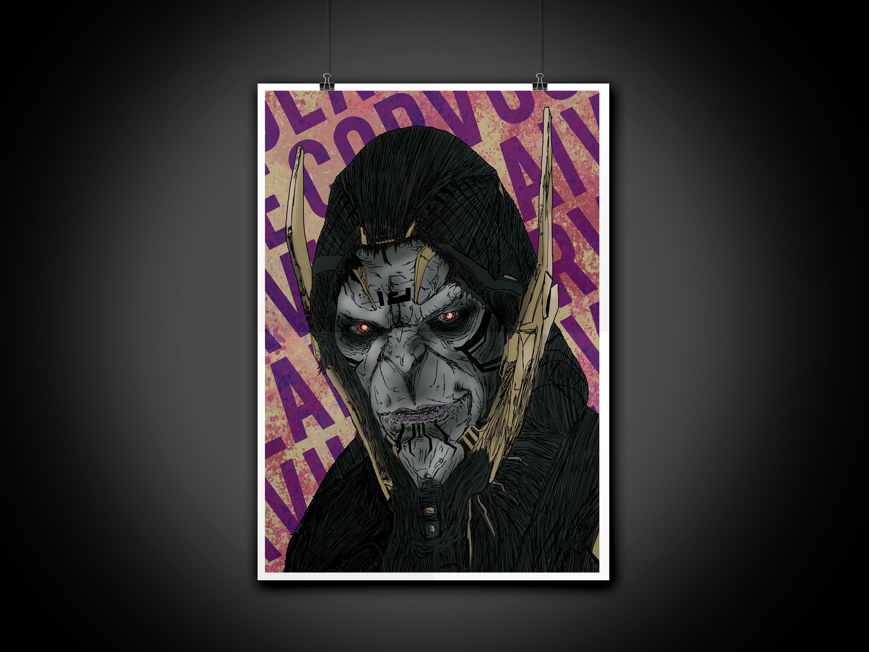Corvus Glaive Color Portrait Art Illustration Print - Etsy
