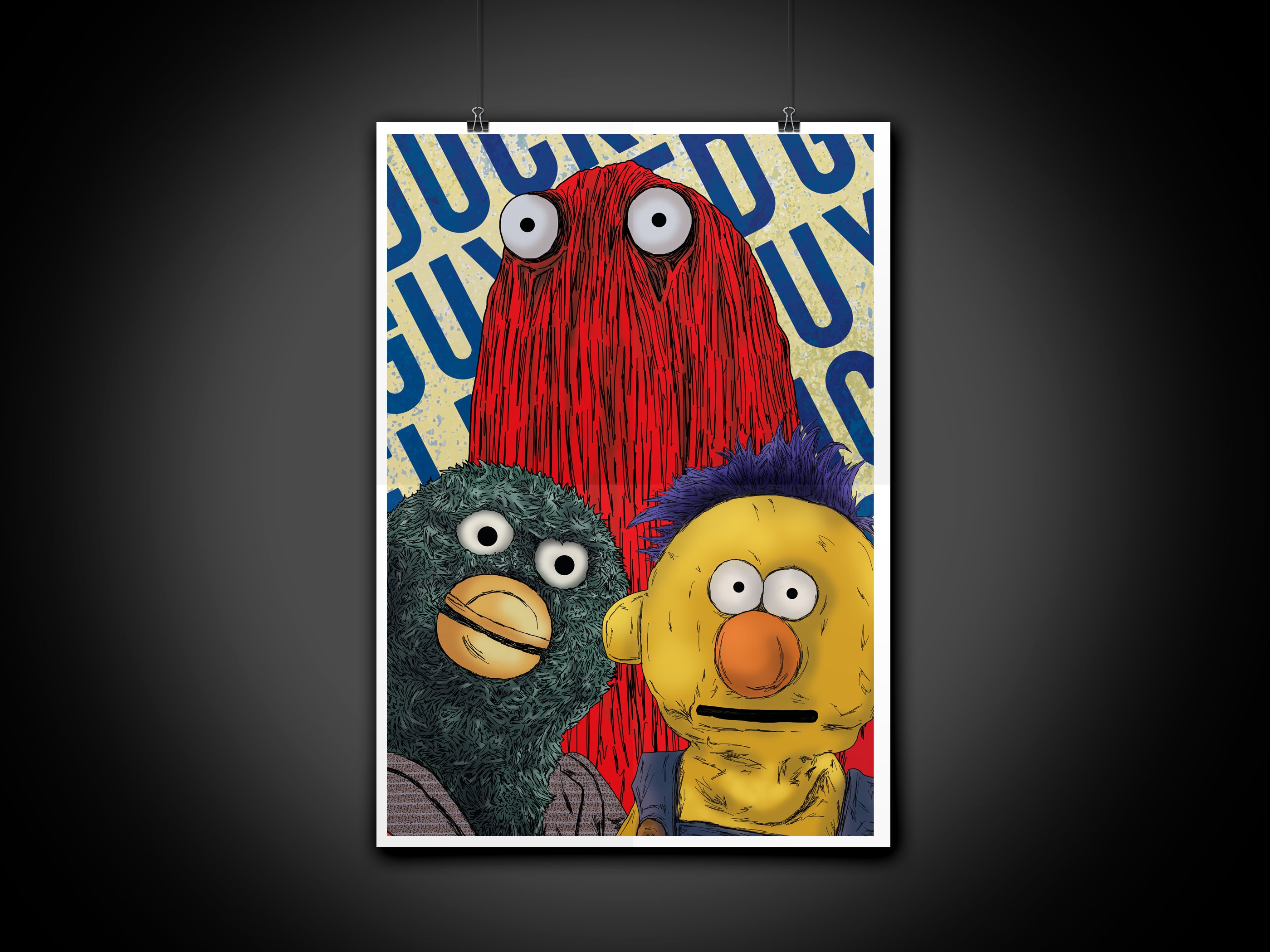 Don't Hug Me I'm Scared DHMIS Portrait Art - Etsy