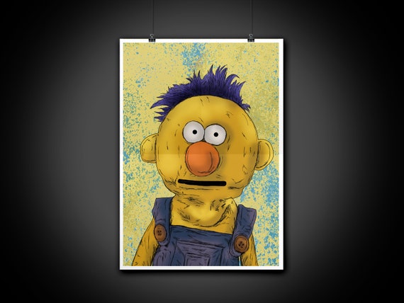 Yellow Guy Portrait Don't Hug Me I'm Scared DHMIS | Etsy UK