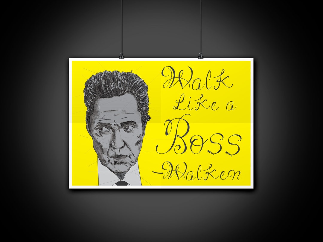 Christopher Walken Walk Like a Boss Color Portrait Art Illustration ...