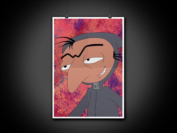 Mickey the Weasel Color Portrait Art Illustration Print Wall | Etsy