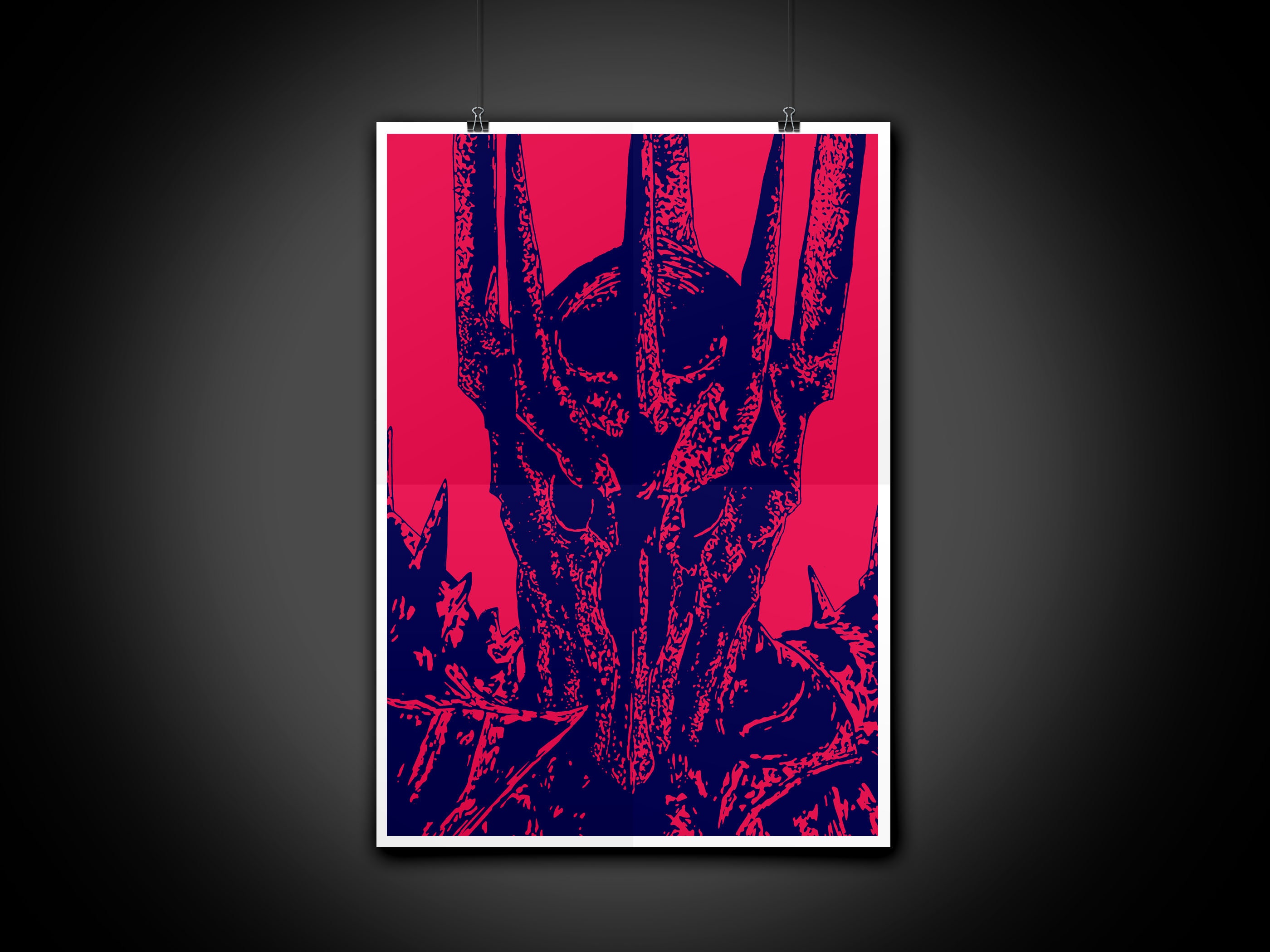 Sauron Color Portrait Art Illustration Print - Etsy