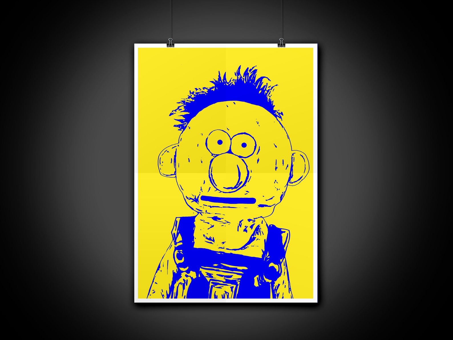 Yellow Guy Portrait Don't Hug Me I'm Scared DHMIS - Etsy