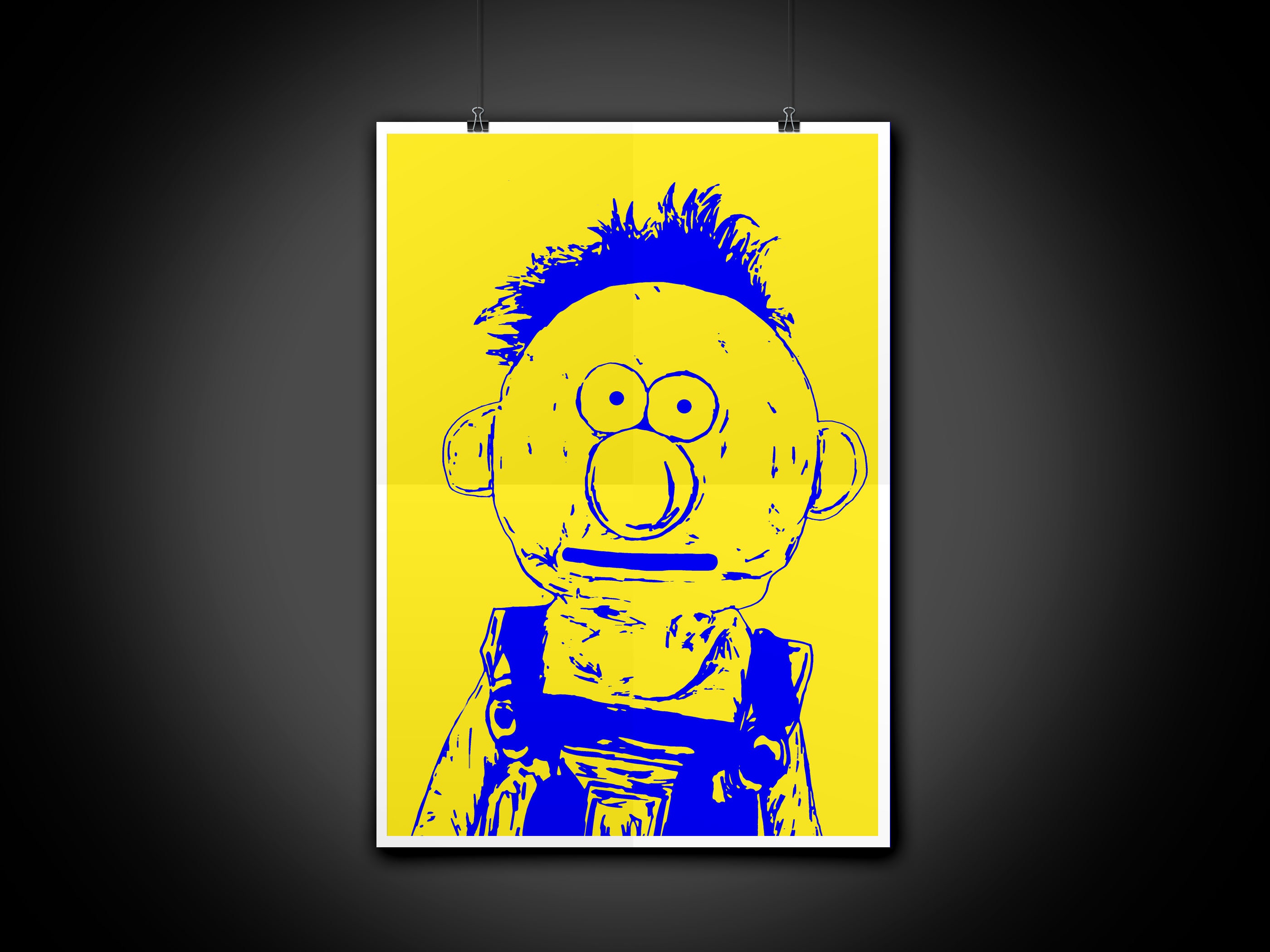 Yellow Guy Portrait Don't Hug Me I'm Scared DHMIS Color Portrait Art ...