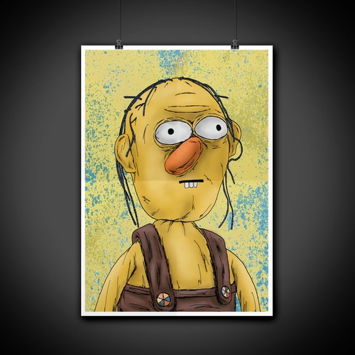 Yellow Guy Portrait Don't Hug Me I'm Scared DHMIS - Etsy
