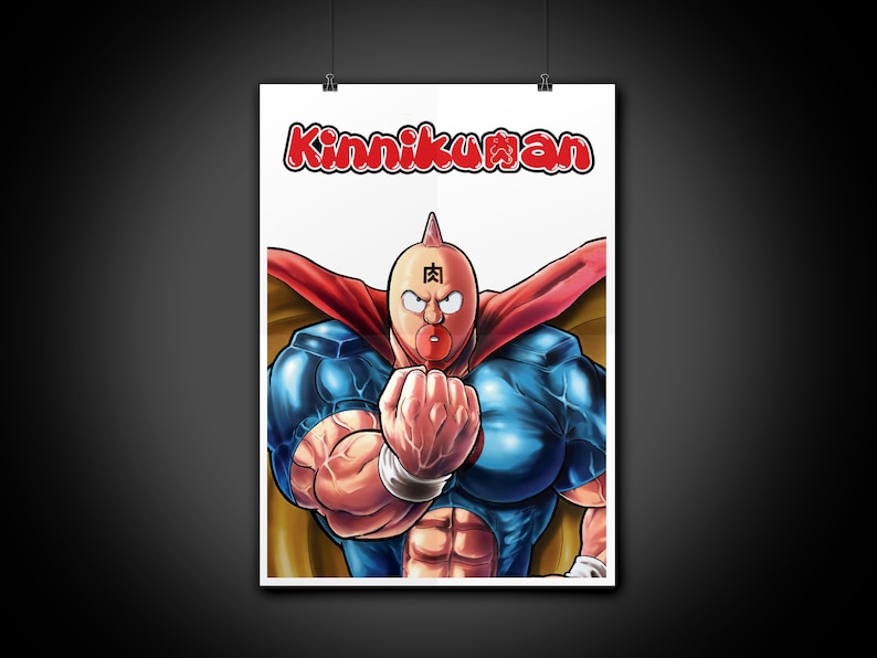 Kinnikuman Ultimate Muscle Color Portrait Art Illustration Print Wall ...