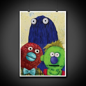 Don't Hug Me I'm Scared DHMIS Portrait Art Illustration Print - Etsy