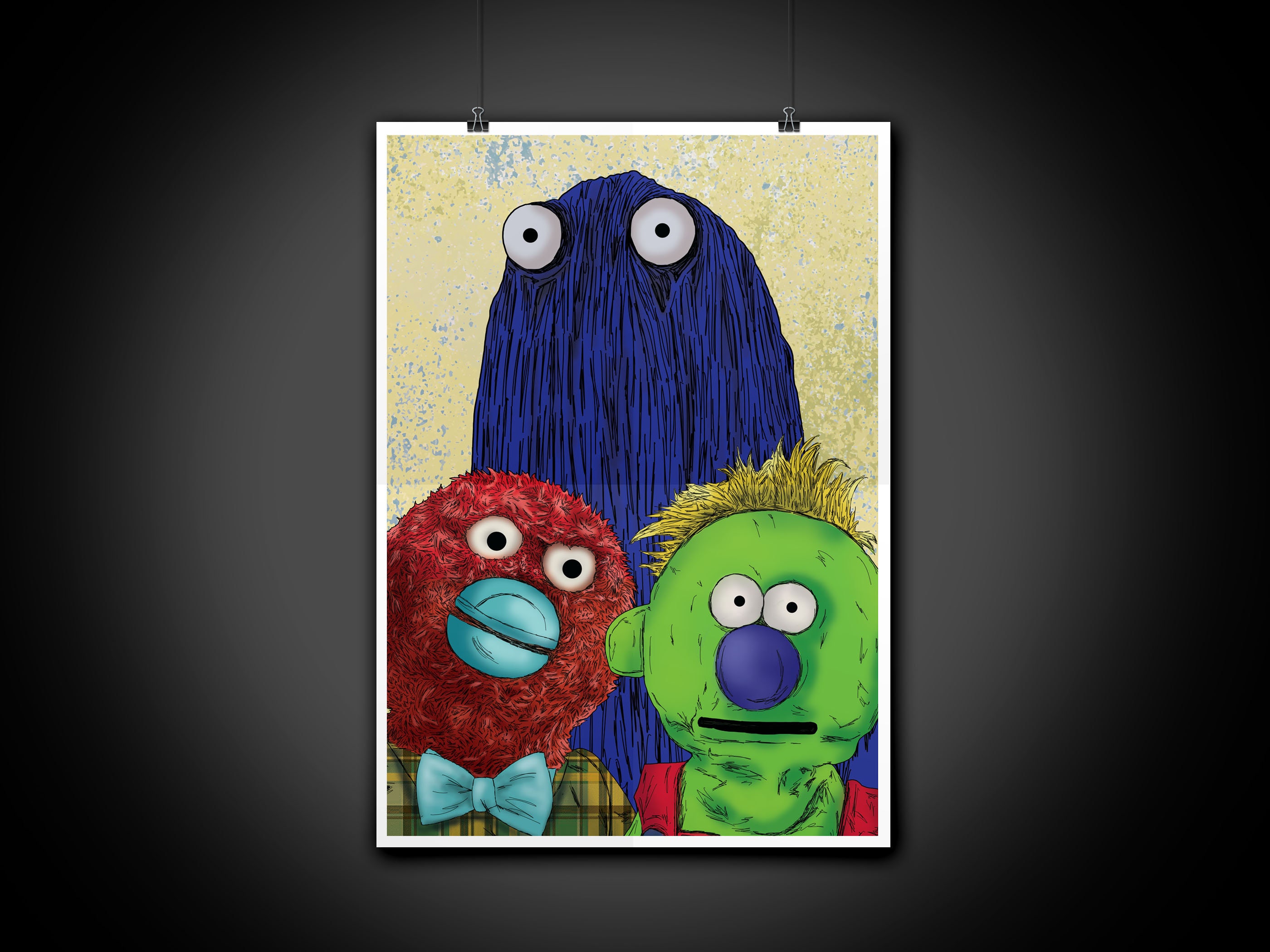 Don't Hug Me I'm Scared DHMIS Portrait Art Illustration Print - Etsy